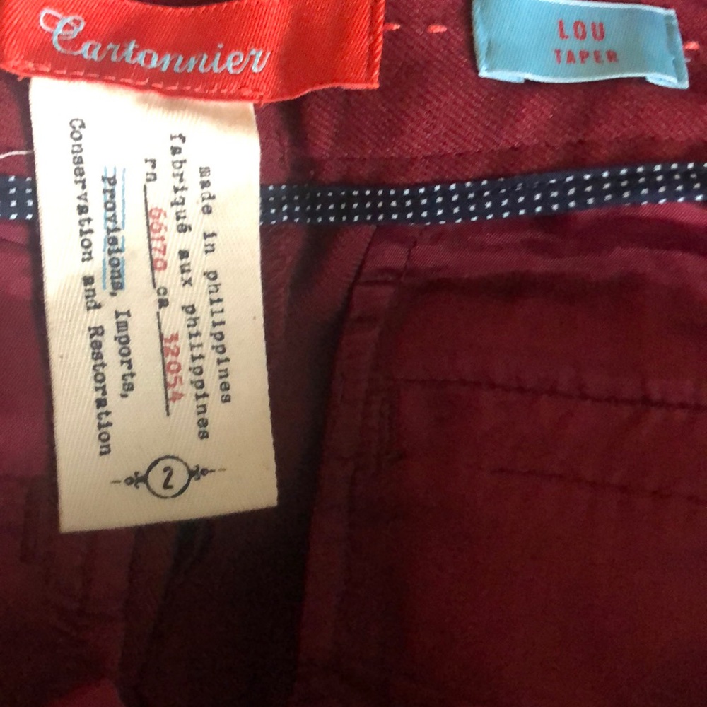 Burgundy Cartonnier Lou Taper @ - Gem
